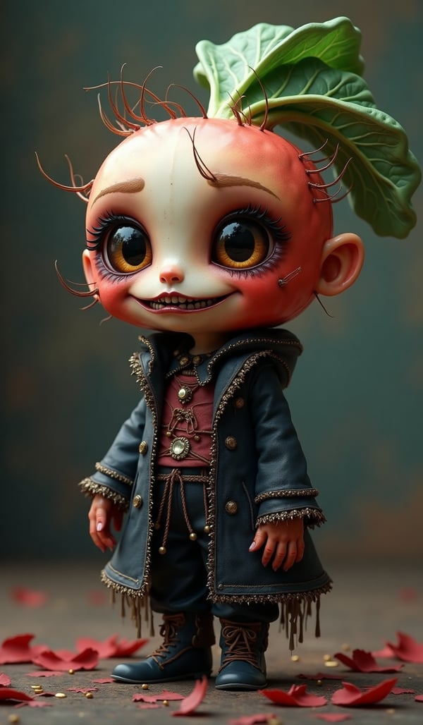 radish head characters | image created by レオナルドくま | Tensor.Art