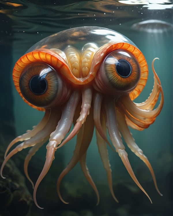 Brain mollusk creature | image created by Gandorart | Tensor.Art