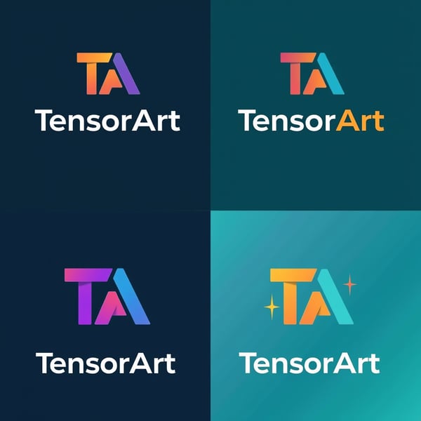 Tensor art logotype design | image created by d12 | Tensor.Art