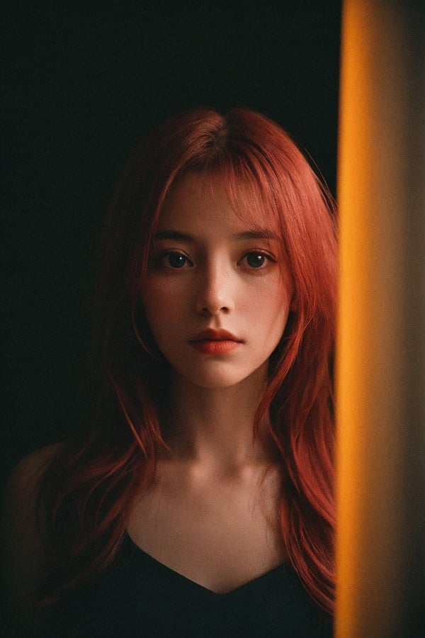 1woman,in the dark, film grain | image created by JAY HUANG AIGC ...