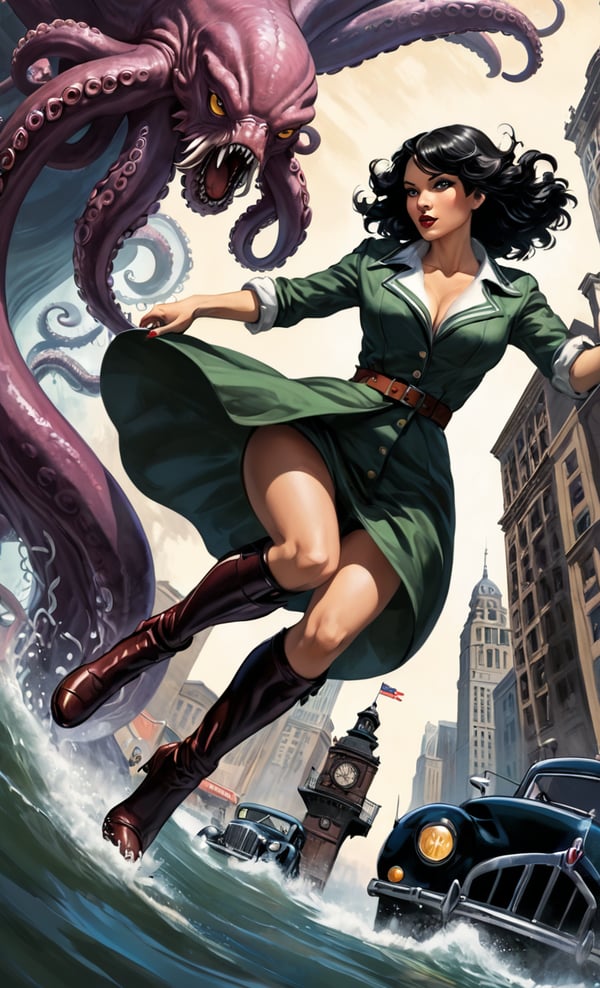 Pulp Cthulhu | image created by Shunkaha | Tensor.Art
