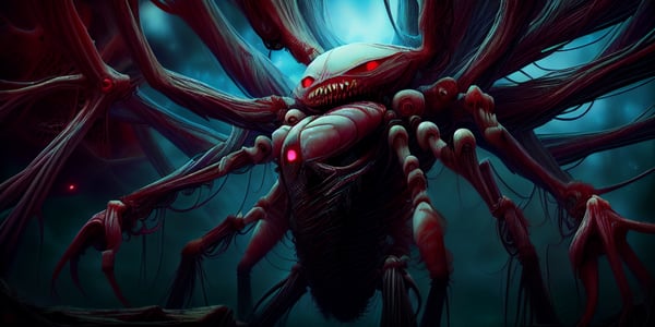 arachnophobia, mutated spider, | image created by Yolovan | Tensor.Art