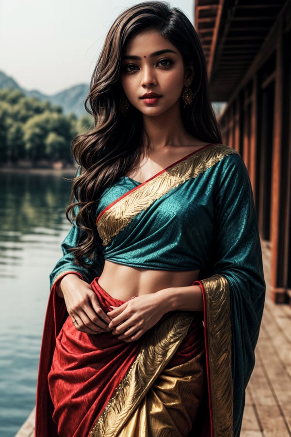 Photo of Indian girl standing | image created by experiment acc1 ...