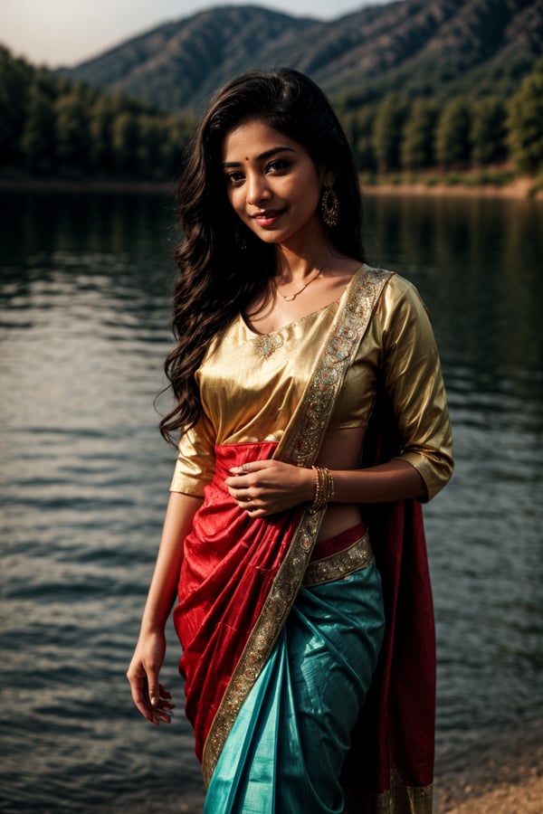 Photo of Indian girl standing | image created by experiment acc1 ...
