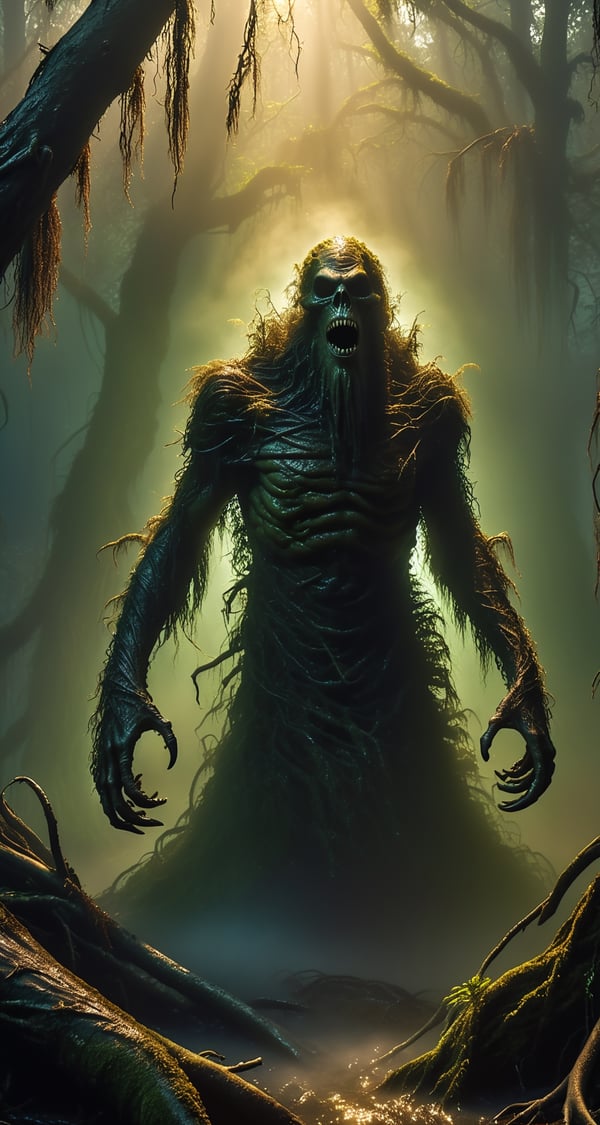 Swamp monster | image created by ZhangLiao | Tensor.Art