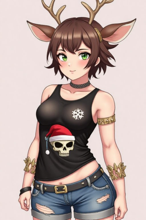 reindeer girl | image created by zero1806 | Tensor.Art