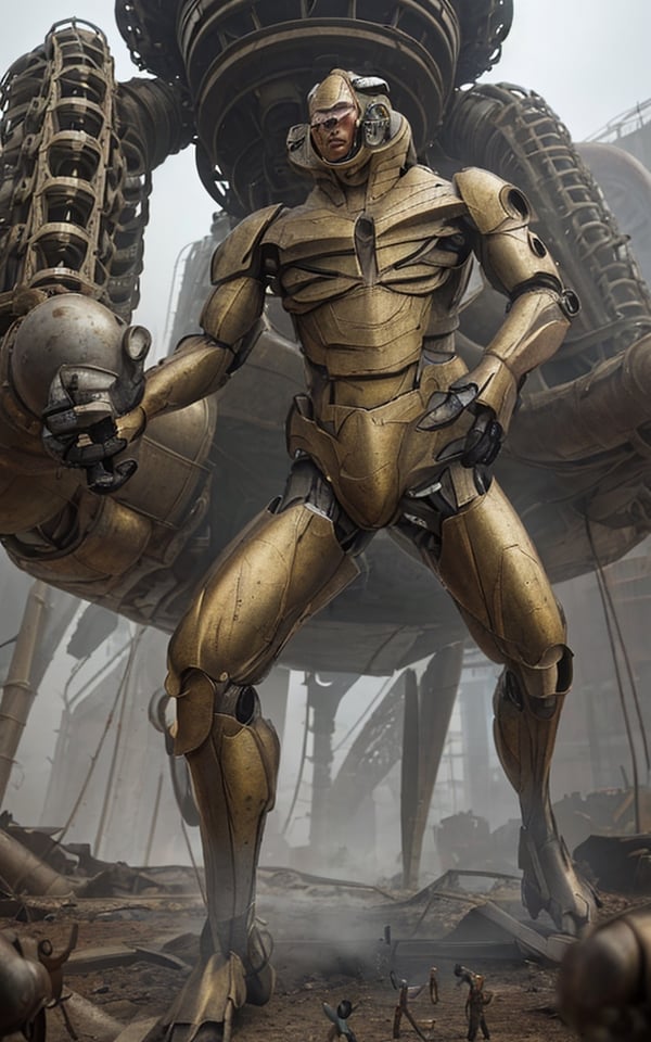 Giant Nuclear Robot by Boang B | image created by KurvedAI | Tensor.Art