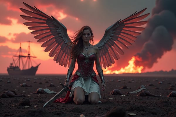 A cinematic image of a valkyri | image created by user_lab0572863239778 ...