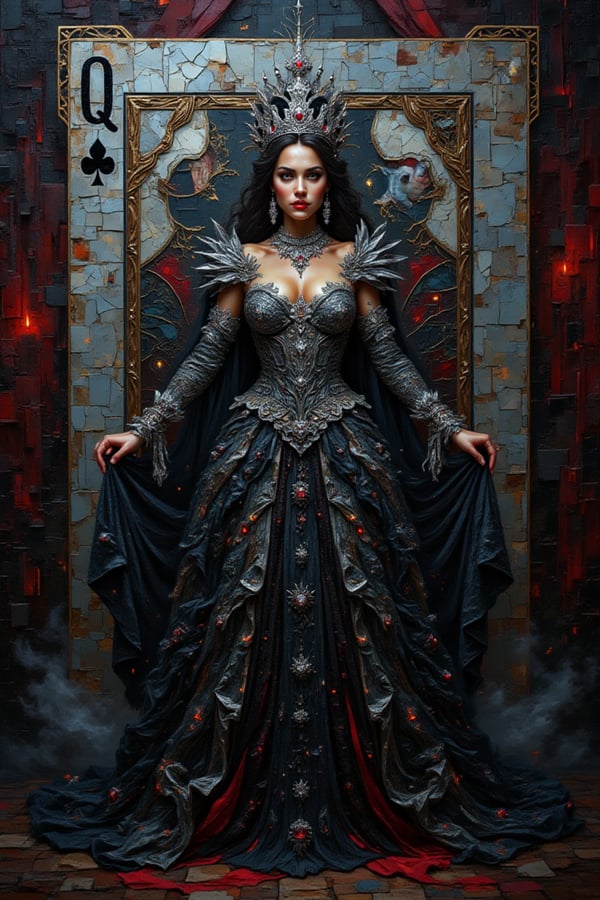 A majestic queen dressed in a | image created by Belle_Everleigh ...