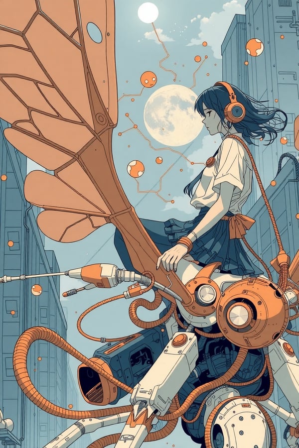 Girl ,RIDING ,Insect Wing - Free AI Image | Tensor.Art | Tensor.Art