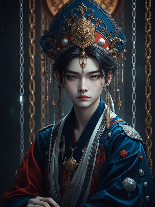 1boy,Ethereal gothic Chinese m | image created by maehara | Tensor.Art