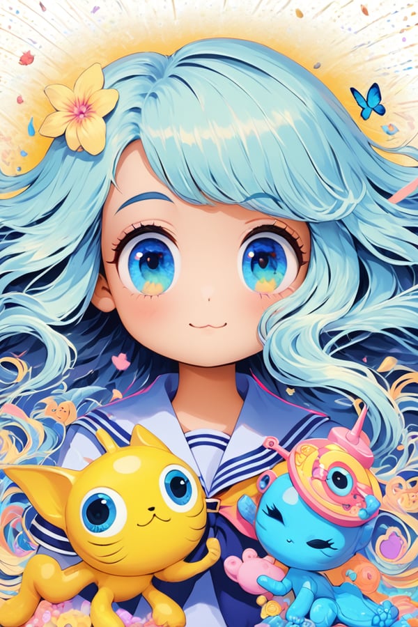 A kitschy and pop-style anime | image created by maehara | Tensor.Art