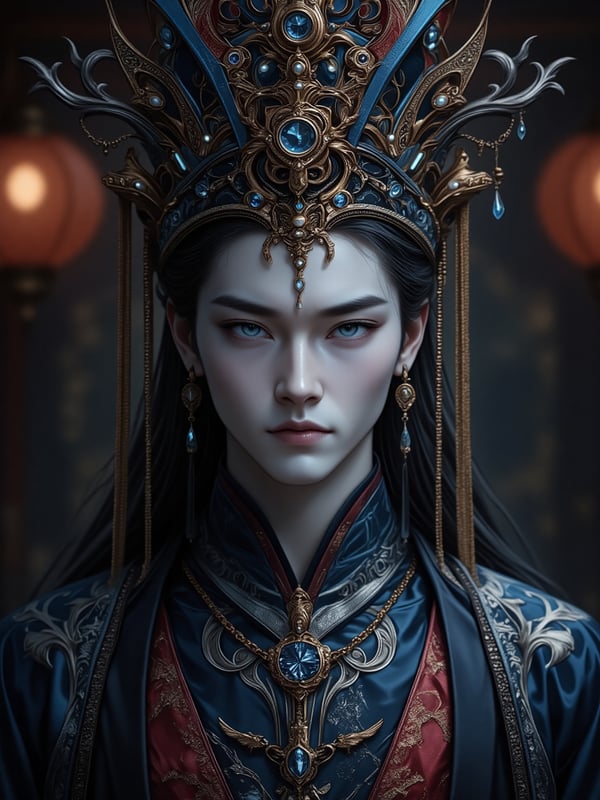 1boy,Ethereal gothic Chinese m | image created by maehara | Tensor.Art