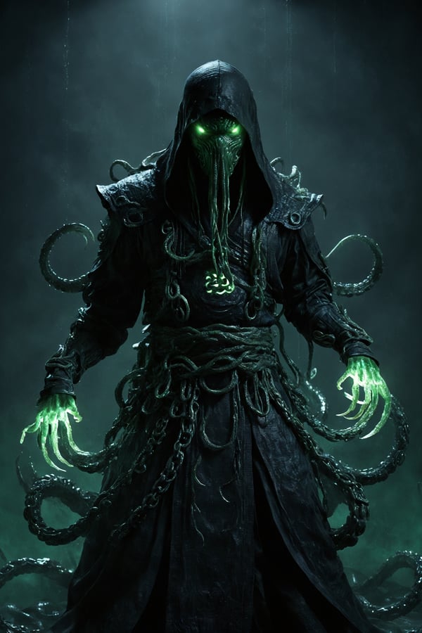 Ninja Cthulhu is an eldritch f | image created by maehara | Tensor.Art