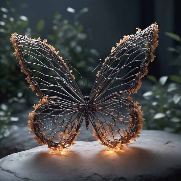 Visualize a butterfly crafted | image created by maehara | Tensor.Art