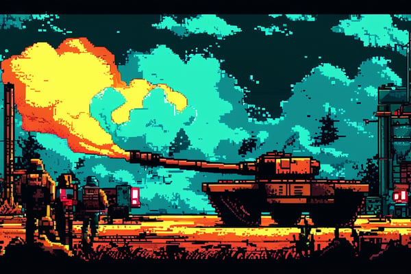 Pixel art 8-bit retro game scr | image created by maehara | Tensor.Art