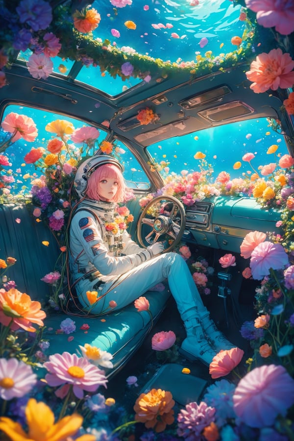 The interior of an old car, ma | image created by maehara | Tensor.Art