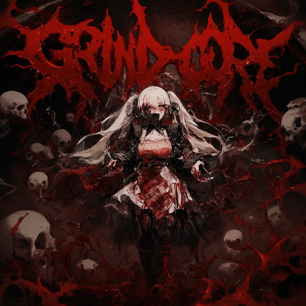 Creepy death metal band artwor | image created by maehara | Tensor.Art
