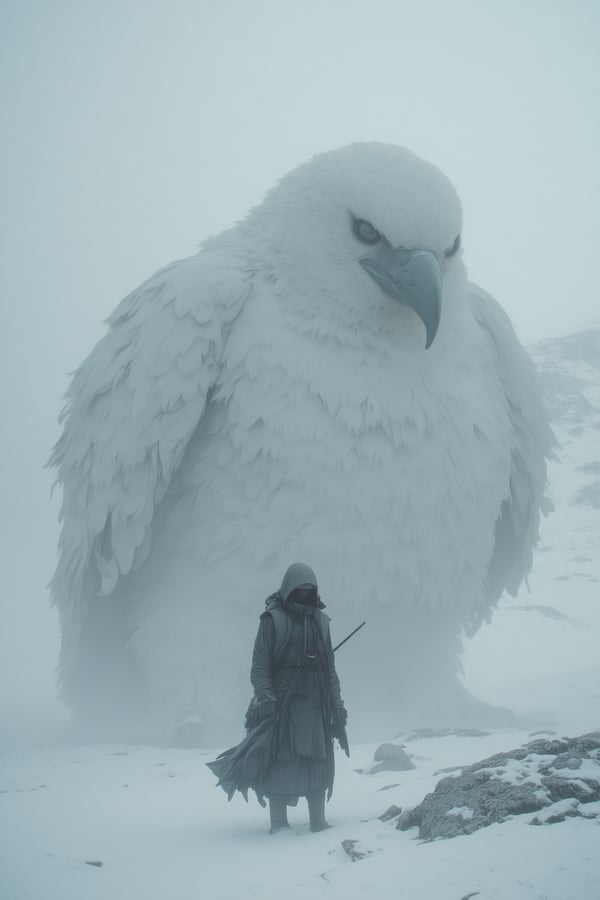 surreal giant bird creature in | image created by maehara | Tensor.Art