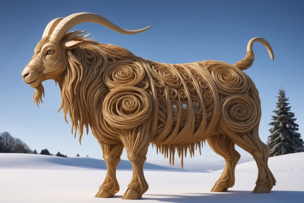 Yule Goat | image created by maehara | Tensor.Art