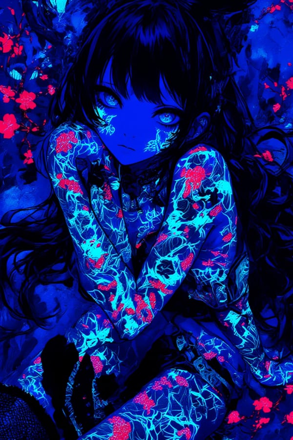 anime style,1 girl,gothic emo | image created by maehara | Tensor.Art