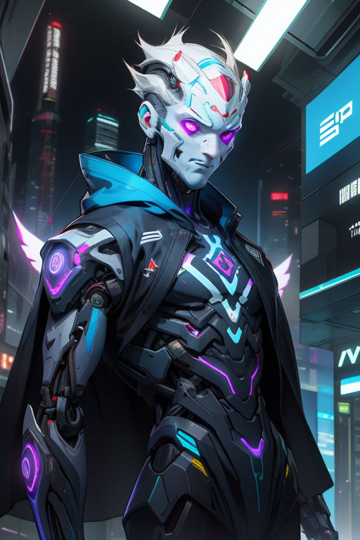 cool cyberpunk avtar,futubot | image created by AlexRonin | Tensor.Art
