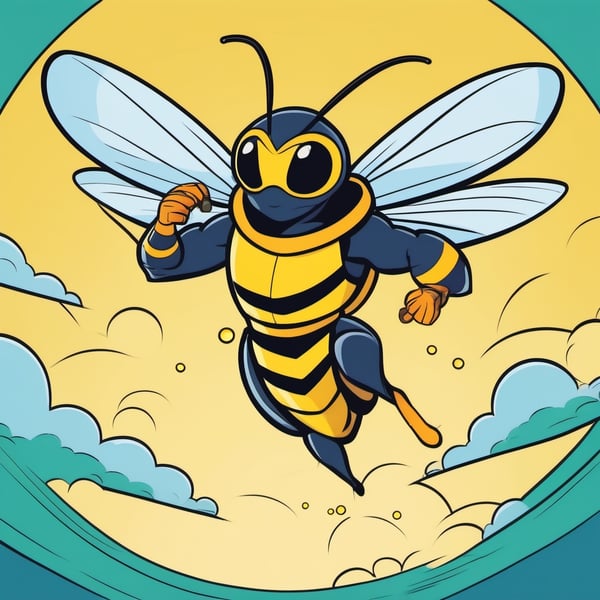Ninja bumble bee | image created by Fra255 | Tensor.Art