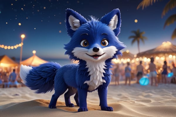Indigo fox arrived on a ship a | image created by Indigo Fox | Tensor.Art