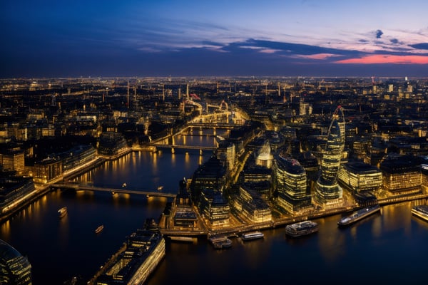 Skyscrapers, night city, city | image created by A.I. DIGITAL ARTS N.Y ...