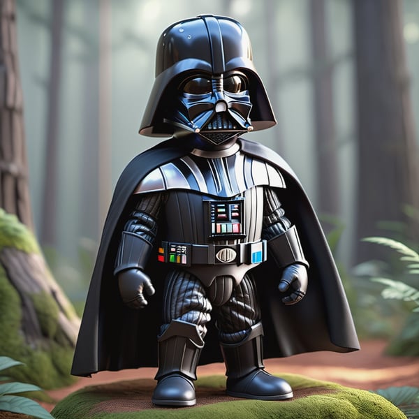 cute miniature darth vader, di | image created by King2099 | Tensor.Art