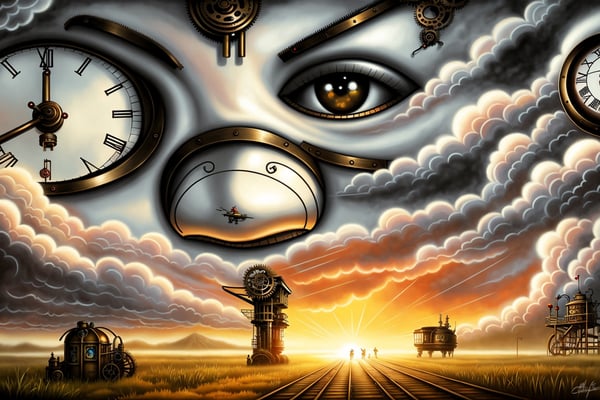 Steampunk beer alcohol and art | image created by nekro | Tensor.Art