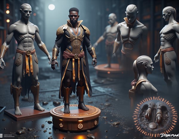 Mystic Hero Character Design C | image created by SteamMiser | Tensor.Art