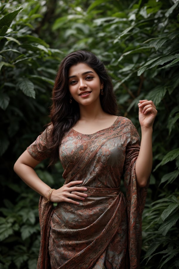 A stunning Kerala beauty poses | image created by LoRa factory | Tensor.Art