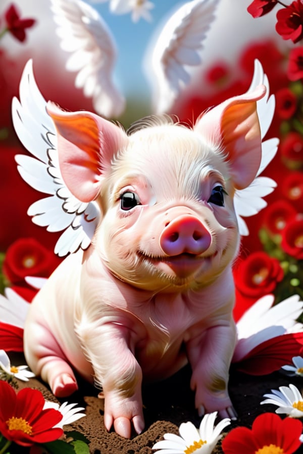 Beautiful pig picture, beautif | image created by ばにぃローガン | Tensor.Art