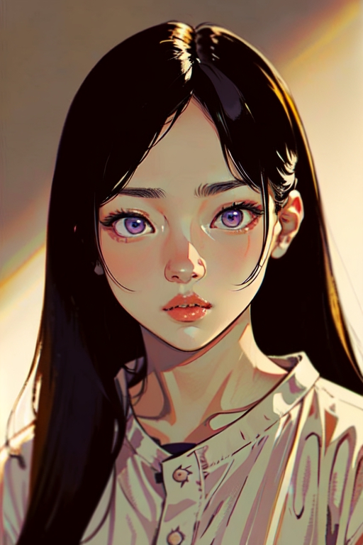 a 17 years old girl, dark brow | image created by bonabananana | Tensor.Art