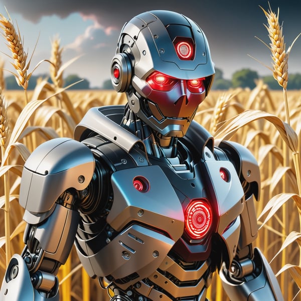 Cyborg Scarecrow | image created by JClive9988 | Tensor.Art