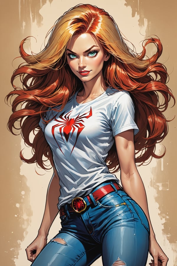 MARY JANE (SPIDER-MAN'S GIRL) | image created by REDVAPOR | Tensor.Art