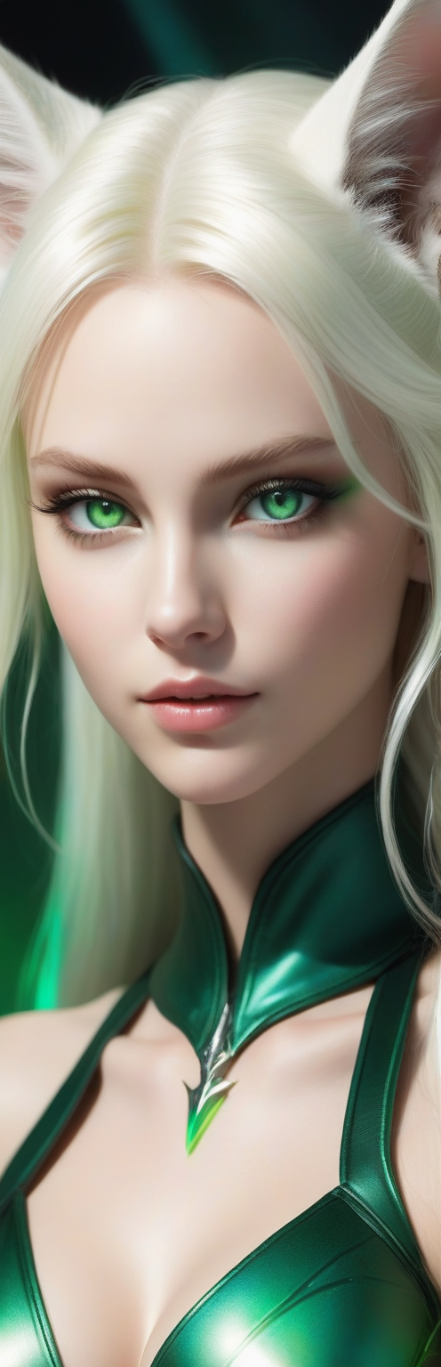 A of an Alien Humanoid Feline | image created by Lily Serenade | Tensor.Art