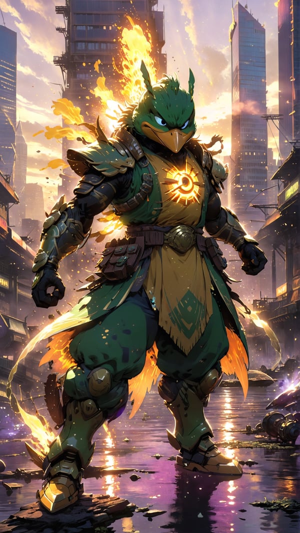 Epic Anime Duck Warrior: Visua | image created by Ledadu | Tensor.Art