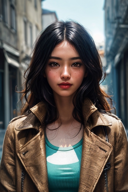 Gaia Overcoat Flared Burlap An | image created by Nostradamus 2 ...