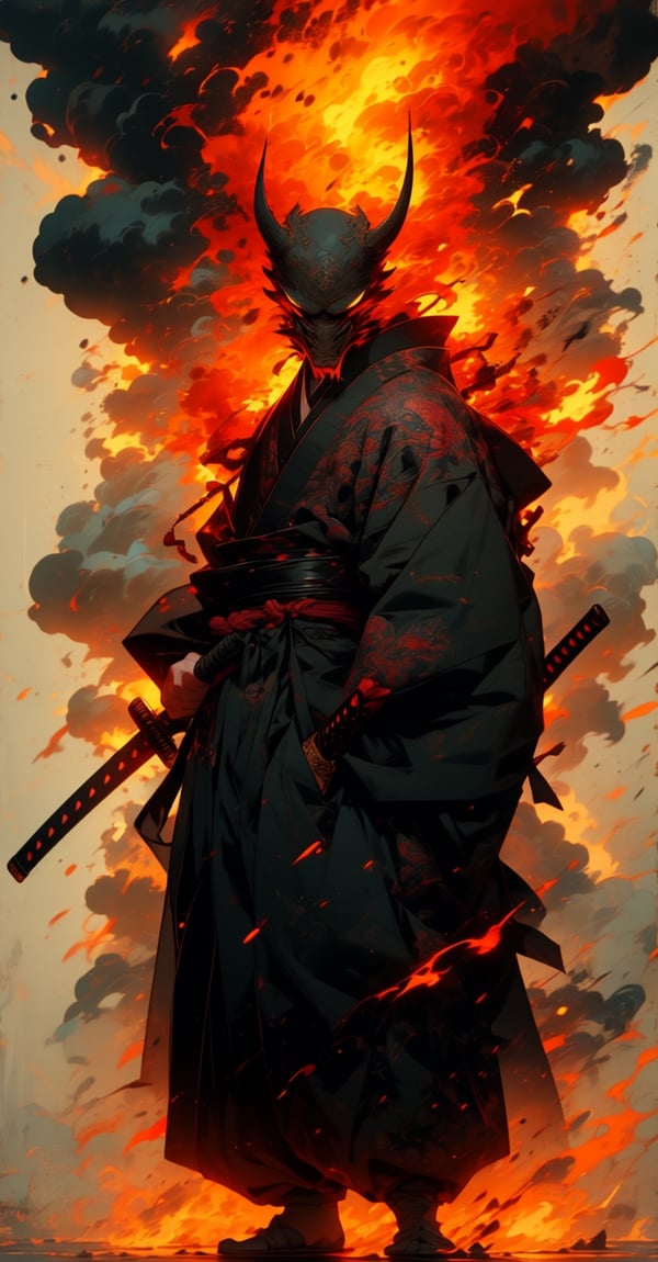 Demon Samurai | image created by Bararat | Tensor.Art
