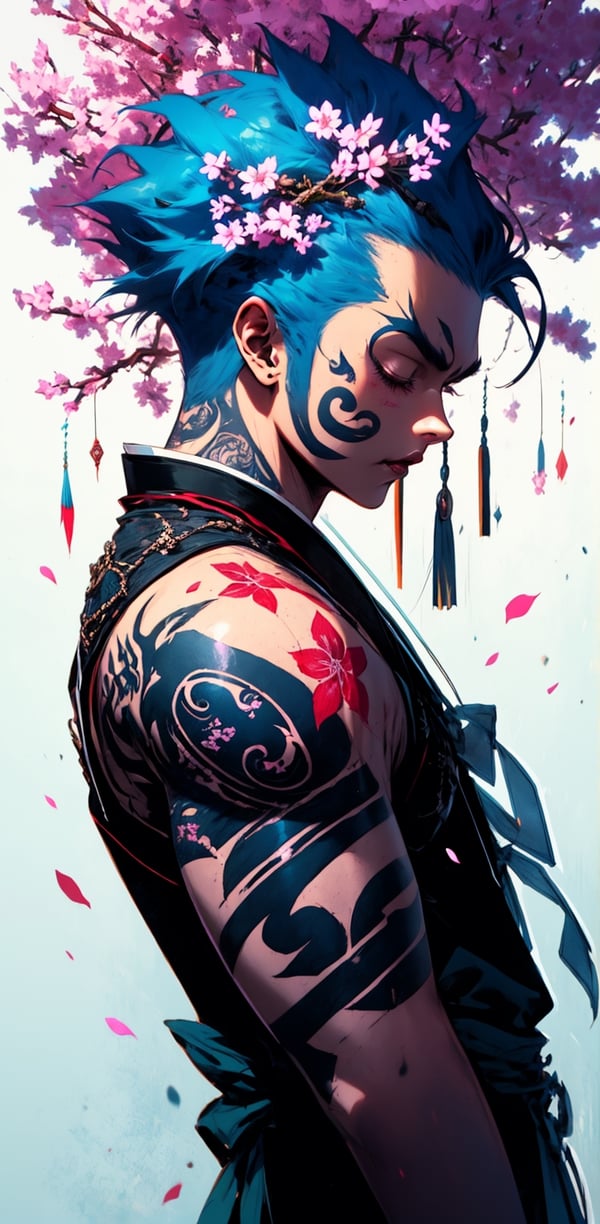 Flower Ninja | image created by Bararat | Tensor.Art