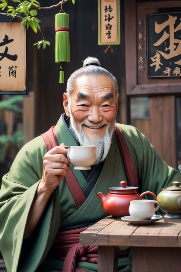 Happy Uncle Iroh | image created by LaRecalcada | Tensor.Art