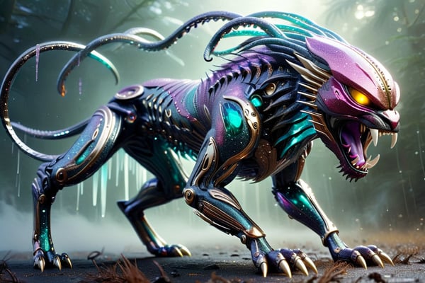 xenomorph panther hybrid preda | image created by Cognition Flow ...
