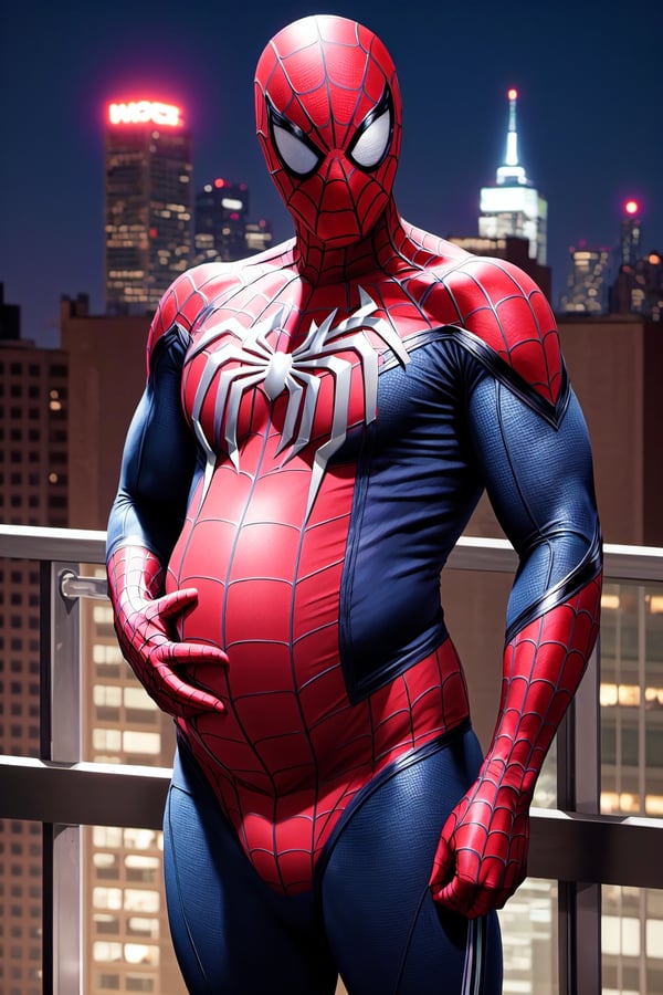 Mpreg Spider-Man | image created by Reximus78910 | Tensor.Art
