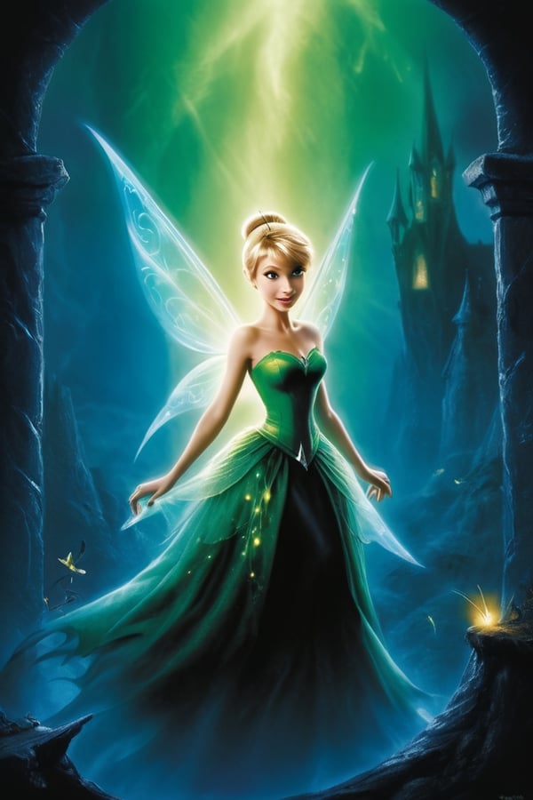 Tinker Bell Darkness | image created by Servibot | Tensor.Art