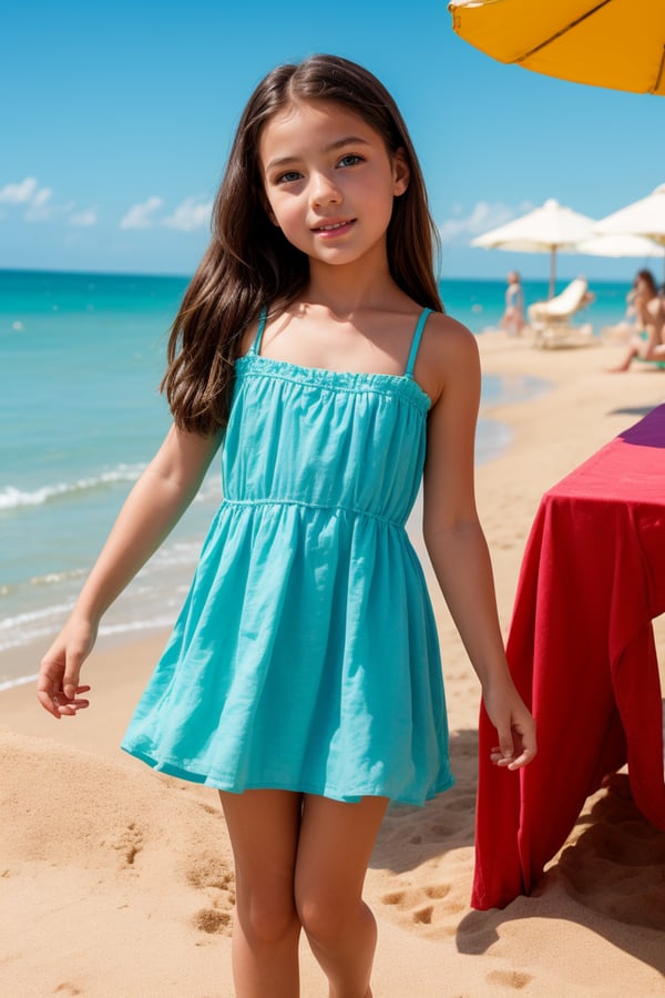 "A lively tween girl is having | image created by Suna | Tensor.Art