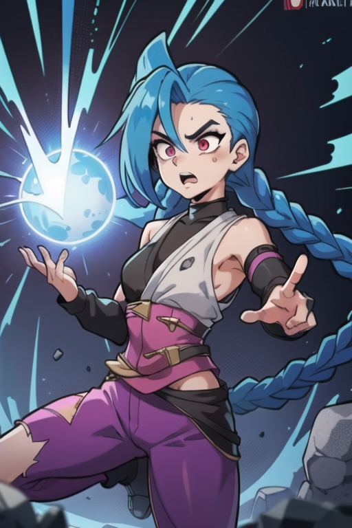 Jinx dragon ball | image created by Jinxodia | Tensor.Art