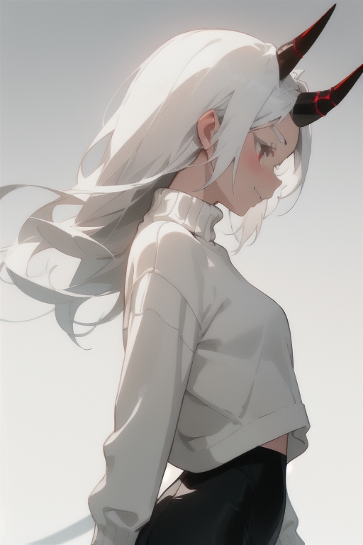 Anime girl, stands there and i | image created by rami | Tensor.Art