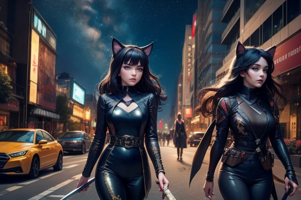 RWBY Blake and faunus team pat | image created by Toyyg2 | Tensor.Art